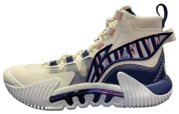 LI-NING Badfive 2 High Top Sneakers - White/blue