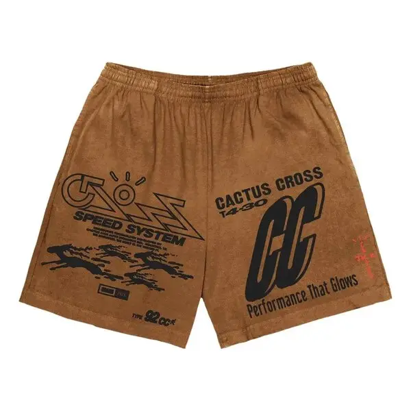 TRAVIS SCOTT Cactus Jack 92cc Shorts - Brown