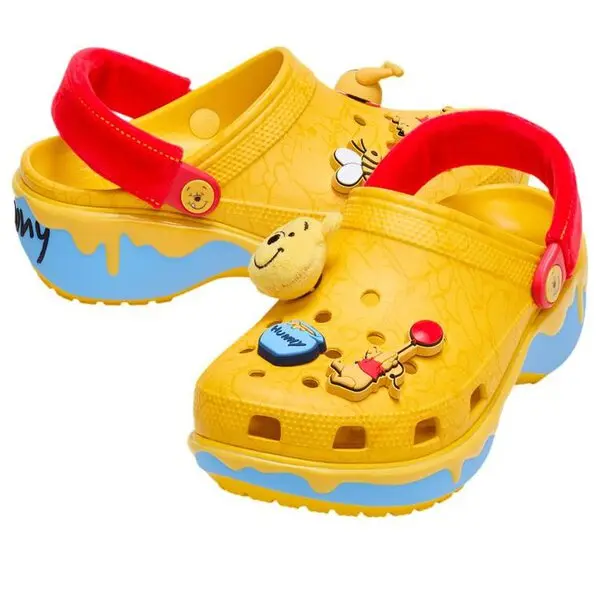 CROCS X Disney Winnie The Pooh Classic Platform Clog - Yellow/red