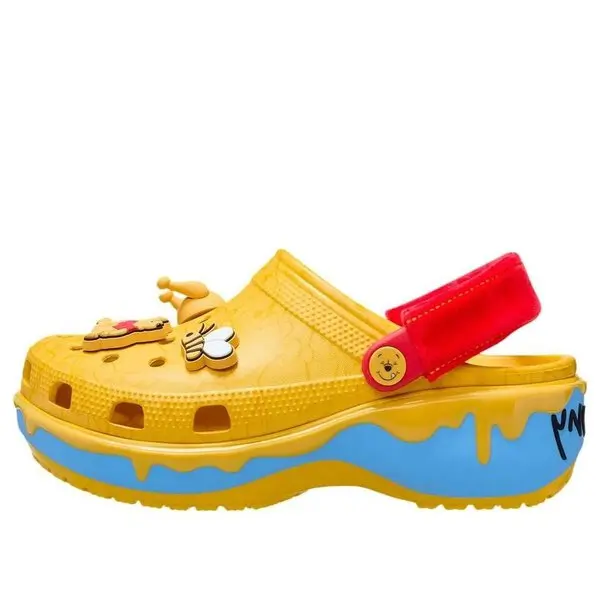 CROCS X Disney Winnie The Pooh Classic Platform Clog - Yellow/red