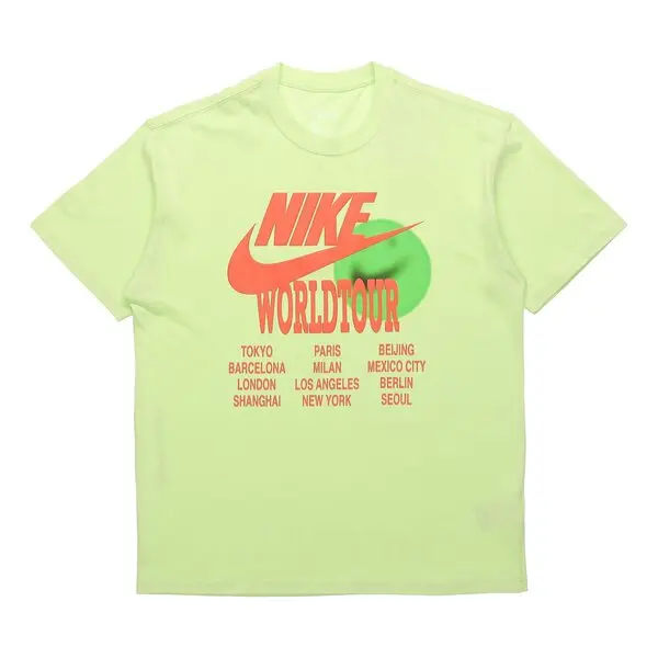 Nike World Tour Short Sleeve T-shirt - Green