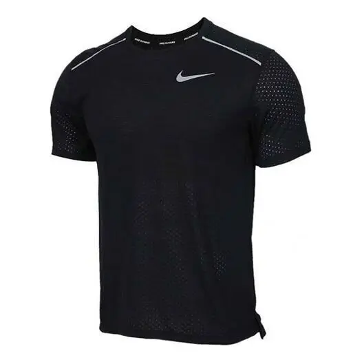 Nike Dri-fit Short Sleeve Training Top - Black