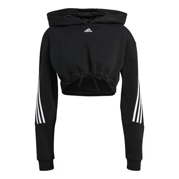 Adidas Cropped Hoodie - Black