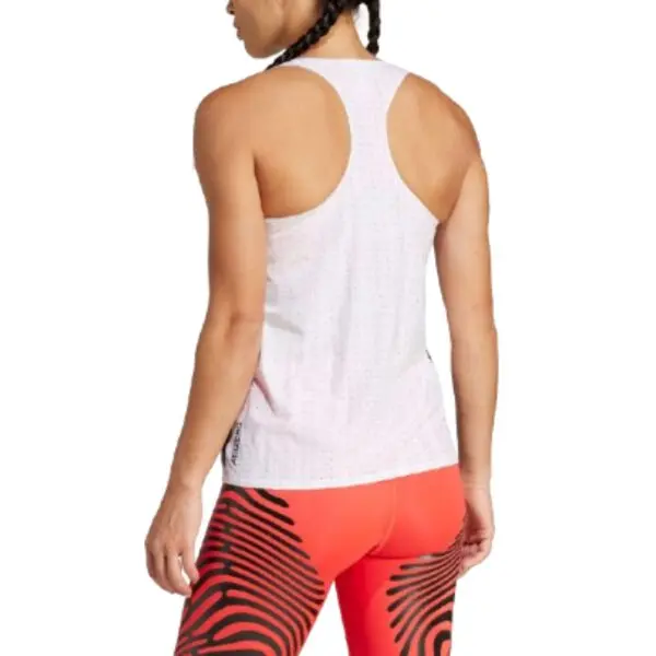 Adidas Adizero Running Singlet - White