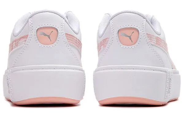 PUMA Smash Platform V2 Untamed Su Shoes - White/pink