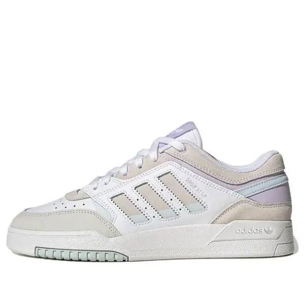 Adidas Originals Drop Step Low Sneakers - White/purple