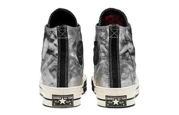 CONVERSE Chuck 70 Hi Metallic Sneakers - Silver