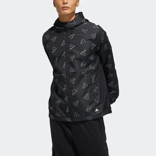 Adidas Full Print Hooded Zip-up Jacket