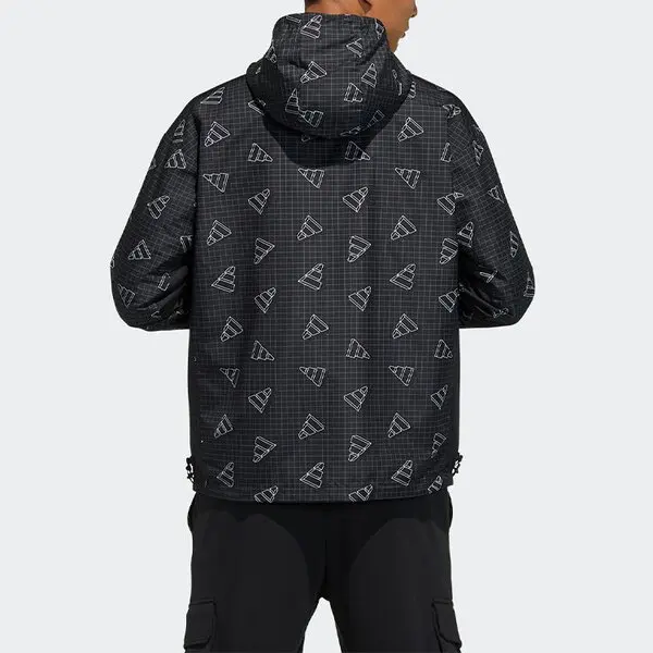 Adidas Full Print Hooded Zip-up Jacket