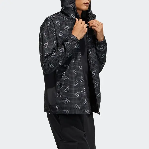 Adidas Full Print Hooded Zip-up Jacket