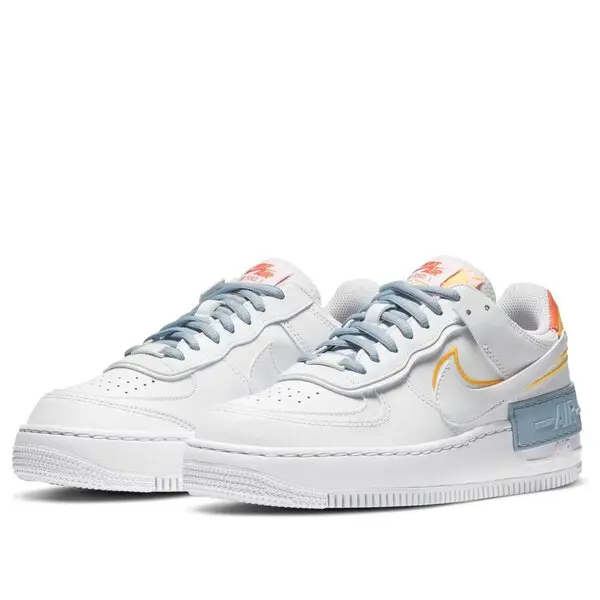 Nike Force 1 Shadow Sneakers - White//orange