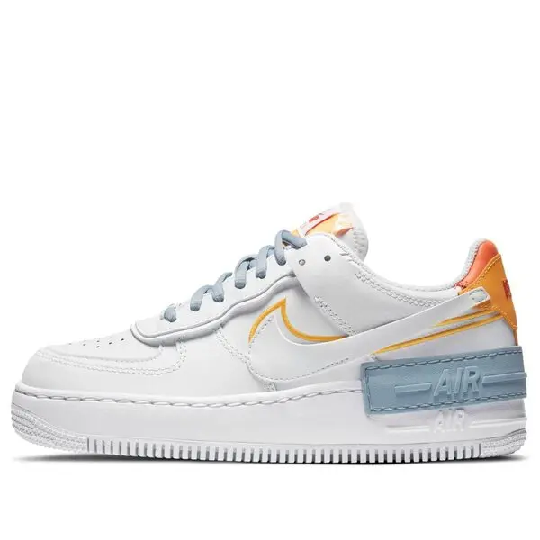 Nike Force 1 Shadow Sneakers - White//orange