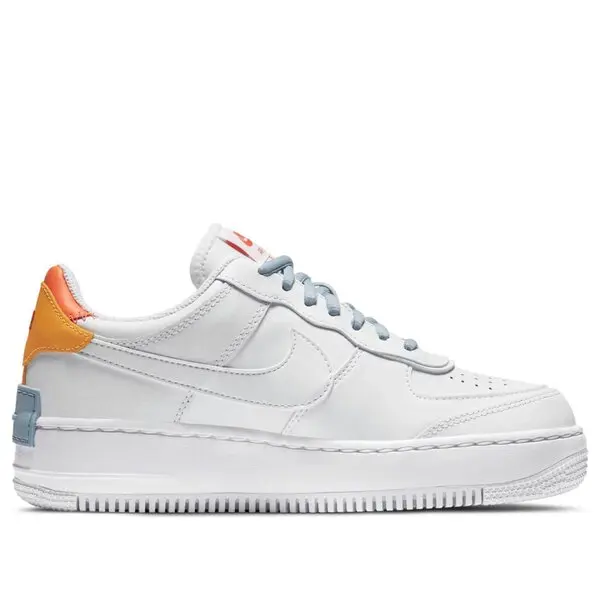 Nike Force 1 Shadow Sneakers - White//orange