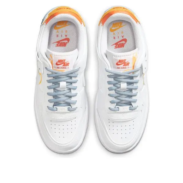 Nike Force 1 Shadow Sneakers - White//orange
