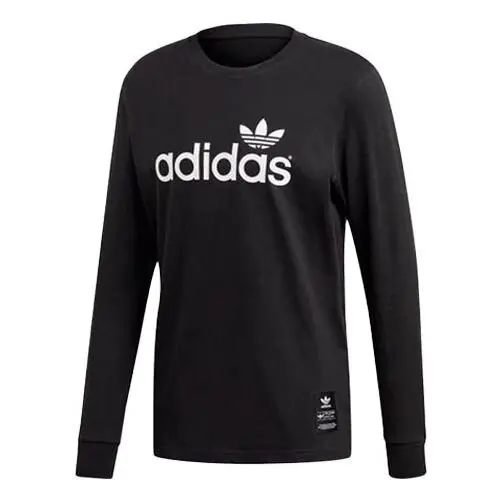 Adidas Long Sleeve Printed Shirt - Black