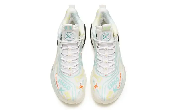 ANTA Klay Thompson Pro "lucky " Basketball Sneakers - White/blue/black