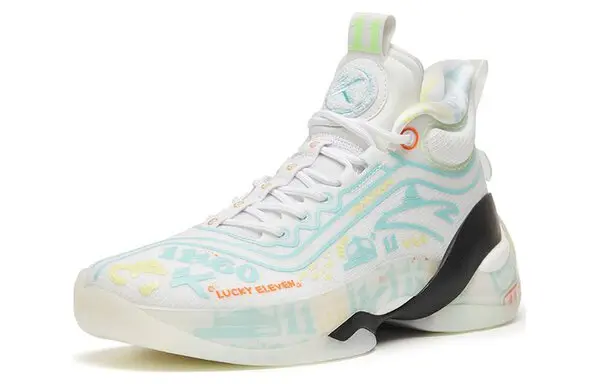 ANTA Klay Thompson Pro "lucky " Basketball Sneakers - White/blue/black