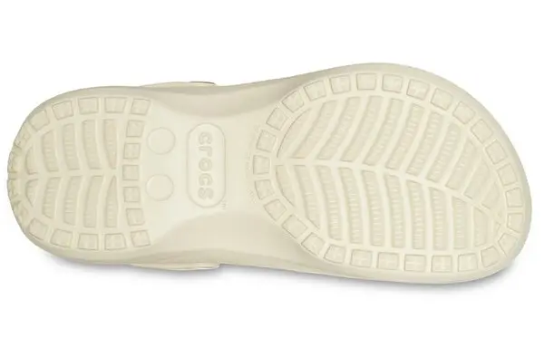 CROCS Classic Platform Lined Clogs - Beige/white