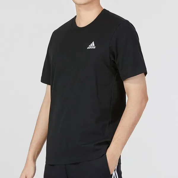 Adidas Essentials Embroidered Small Logo T-shirt - Black