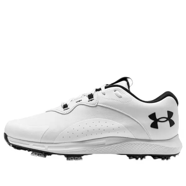 Under Armour Charged Draw 2 Golf Wide Sneakers - White/black