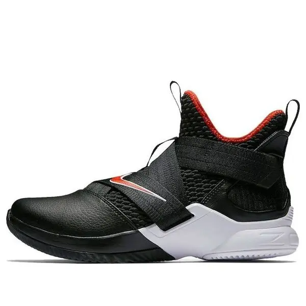 Nike Lebron Soldier 12 High Top Athletic Sneakers - Black