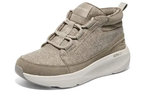 Sketchers Ultra Go High Top Sneakers - Beige/brown