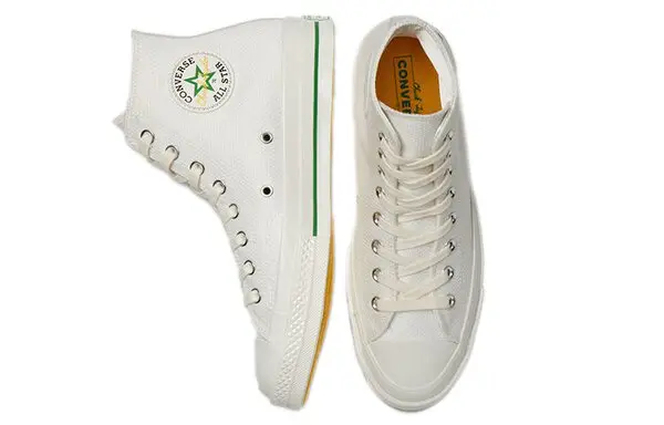 CONVERSE Chuck 70 Hi Sneakers - White/green