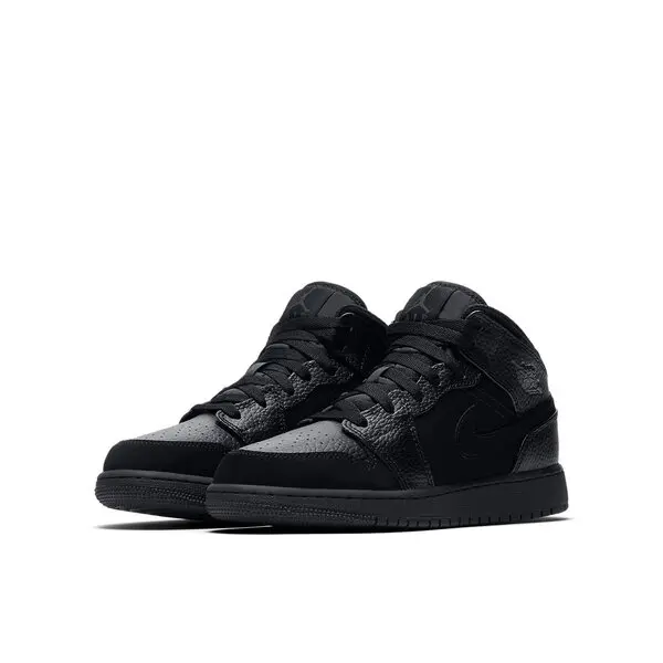 JORDAN 1 Mid "all - Black
