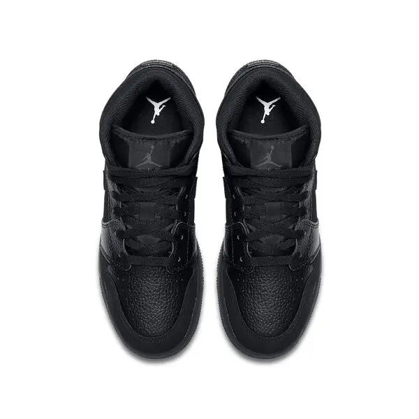JORDAN 1 Mid "all - Black