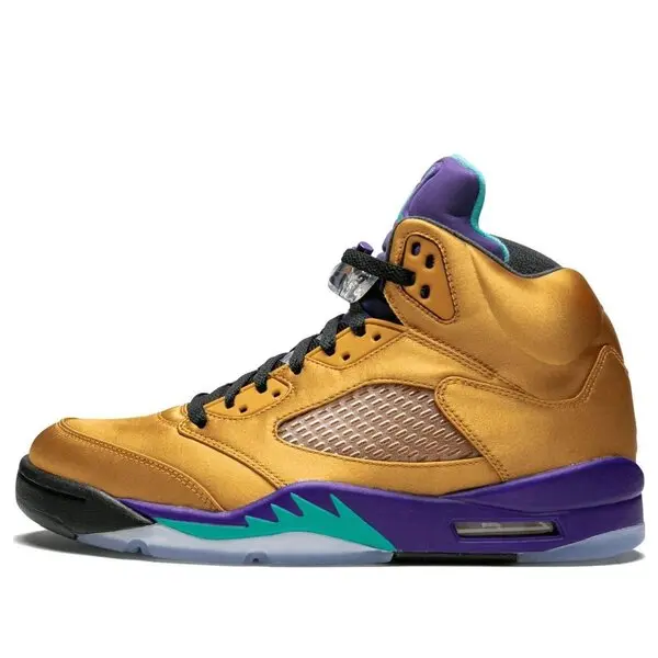 JORDAN Air 5 Retro Friends & Family 'fresh Prince Of Bel-air' Sneakers - Gold