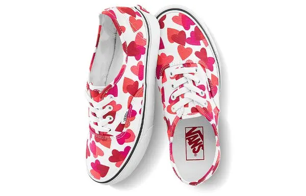 VANS Authentic "valentine Hearts" Sneakers - Red