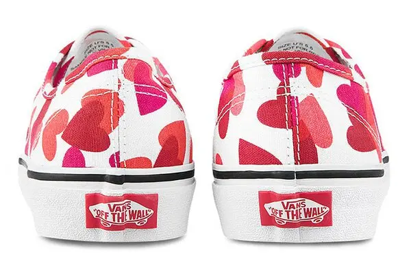 VANS Authentic "valentine Hearts" Sneakers - Red