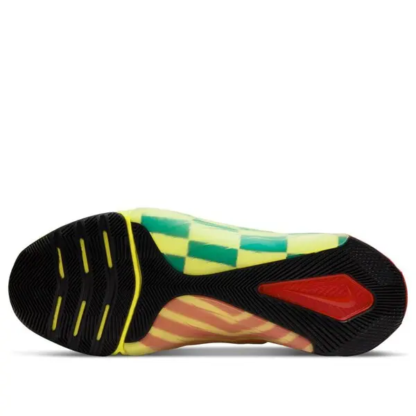 Nike Metcon 7 Amp "volt Bright Spruce Checkered" Athletic Sneakers - Yellow/white