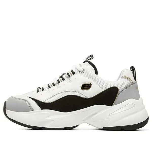 Sketchers D'lites 3.0 Cousin Low Top Sneakers - White/gray