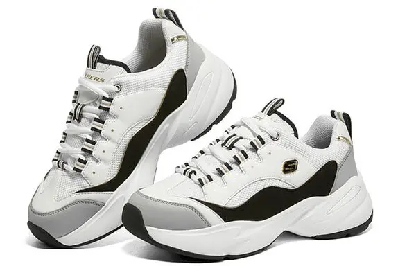 Sketchers D'lites 3.0 Cousin Low Top Sneakers - White/gray