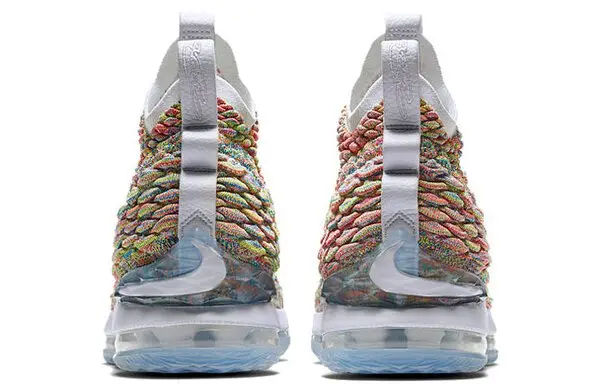 Nike Lebron 15 High Top Lace-up Athletic Sneakers - Multi-color
