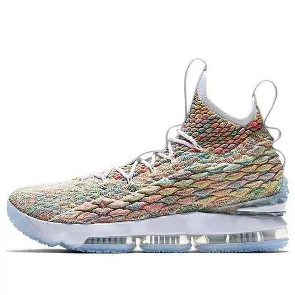 Nike Lebron 15 High Top Lace-up Athletic Sneakers - Multi-color