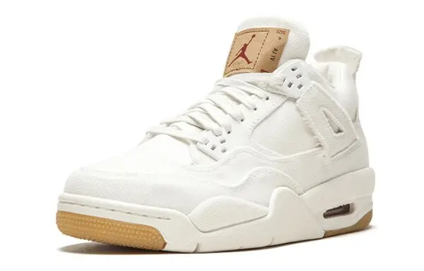 JORDAN Air 4 Retro X Levi's - White Denim