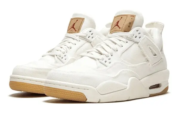 JORDAN Air 4 Retro X Levi's - White Denim