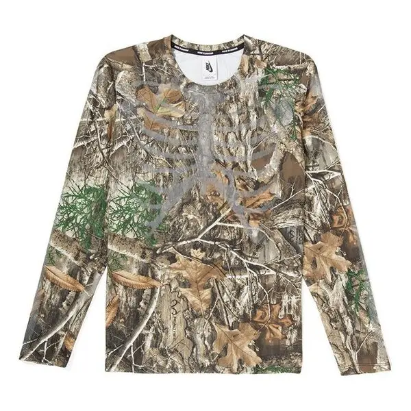 Nike Long Sleeve Skeleton Tee - Brown