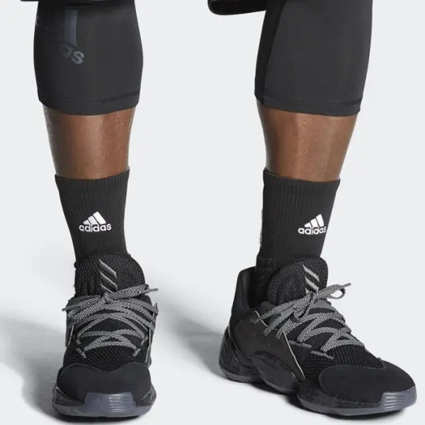 Adidas Harden Volume 4 Gca 'lights Out' Sneakers - Black