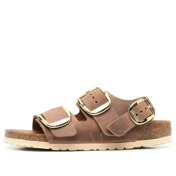 BIRKENSTOCK Milano Big Buckle Sandals - Brown