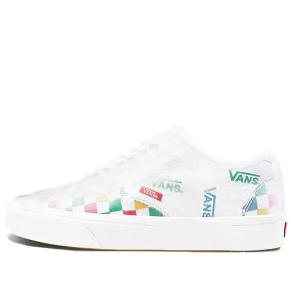 VANS Comfycush Slip-skool Low Top Sneakers - Red/green/yellow