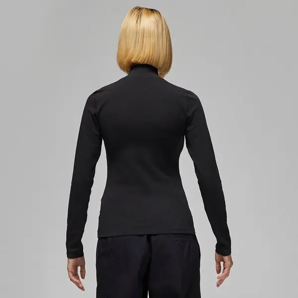 JORDAN Flight Long Sleeve Mock Neck Top
