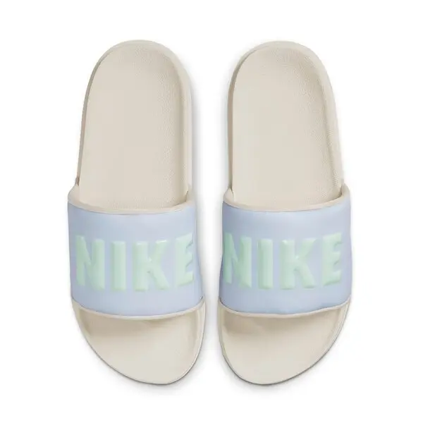 Nike Offcourt Slide In Sail Barely Green - Grey/white/pink