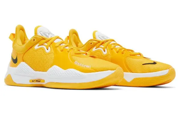 Nike Pg 5 Tb Low Top Sneakers - Yellow/white/black