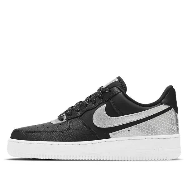 Nike 3m X Air Force 1 '07 Se Low Top Sneakers - Black Silver