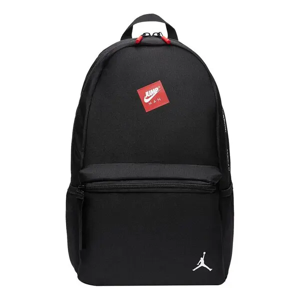 JORDAN Air Decorative Zipper School Backpack - Black