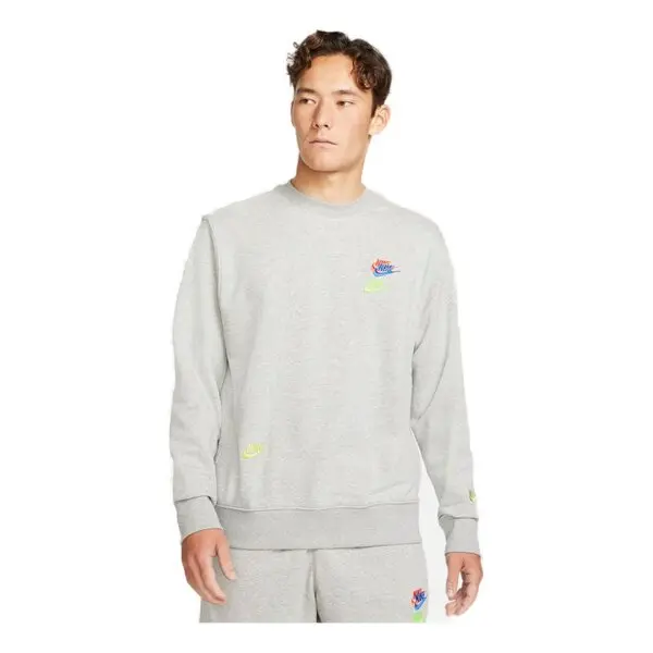 Nike Pullover Round Neck Sweatshirt - Grey