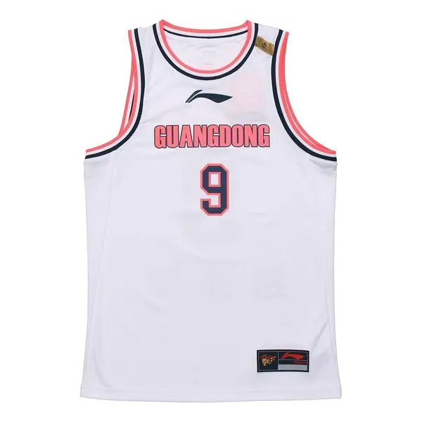 LI-NING Cba Guangdong Southern Tigers Basketball Jersey - White/multi-color